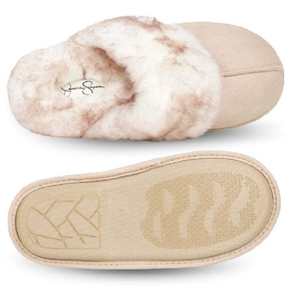 Jessica Simpson | Shoes | Jessica Simpson Faux Fur House Slippers Women ...